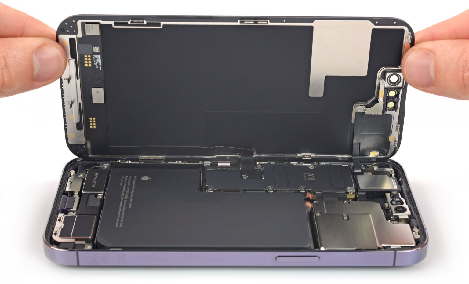 Vue éclatée de l’iPhone 14 Pro Max - iFixit
